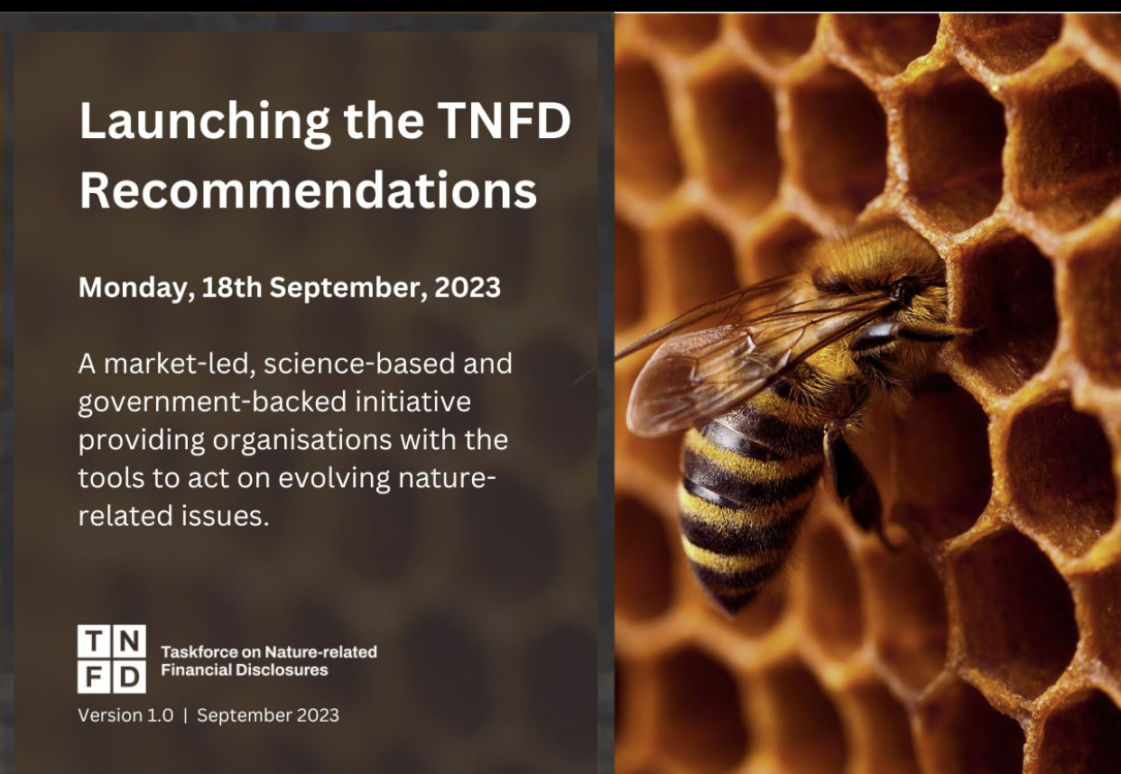 ESG: Bereit für die nächste Stufe der Offenlegung? TNFD ante portas!